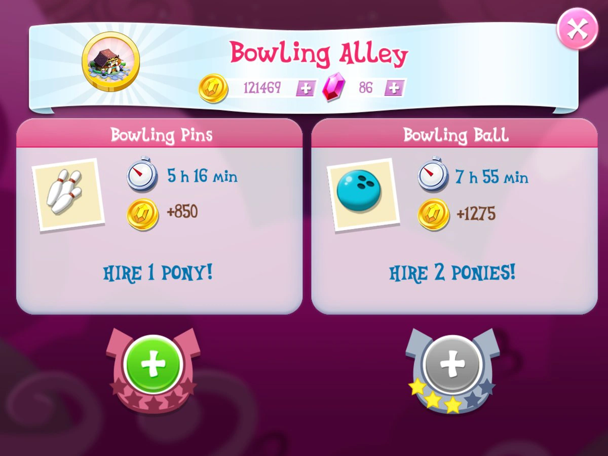 Bowling Alley | The My Little Pony Gameloft Wiki | Fandom