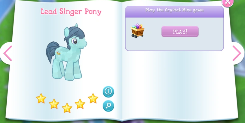 Lead Singer Pony | The My Little Pony Gameloft Wiki | Fandom