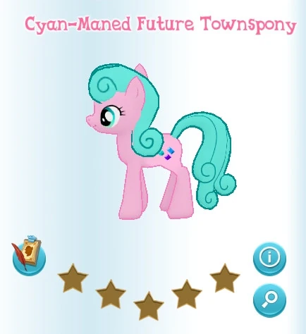 Cyan-Maned Future Townspony | The My Little Pony Gameloft Wiki | Fandom