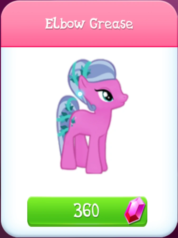 Elbow Grease | The My Little Pony Gameloft Wiki | Fandom