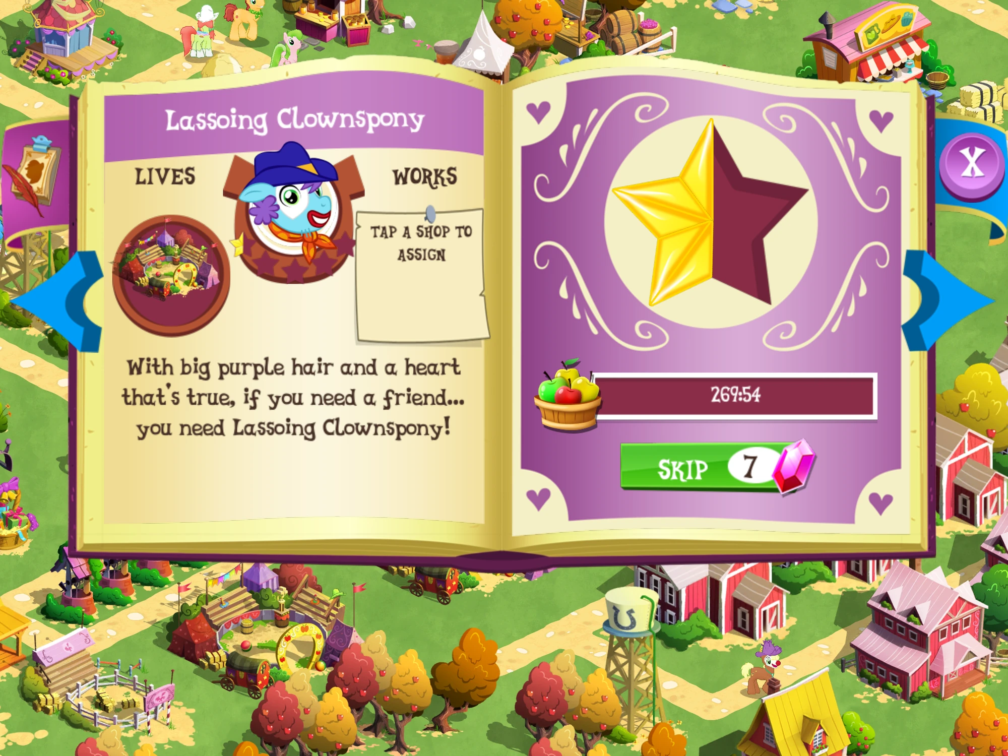 Cheerful Rodeo Clown | The My Little Pony Gameloft Wiki | Fandom