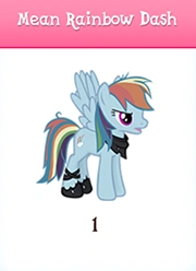 Mean Rainbow Dash | The My Little Pony Gameloft Wiki | Fandom
