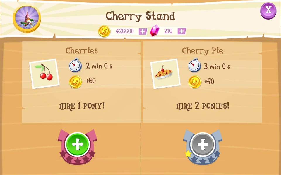 Cherry Stand | The My Little Pony Gameloft Wiki | Fandom