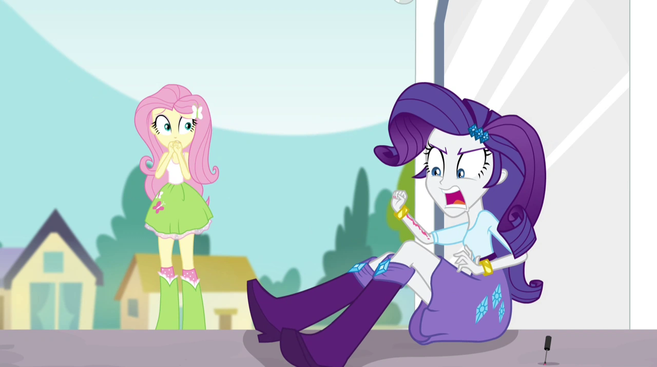 Image - Rarity dramatic reaction to spilt nail polish EG2.png | My ...