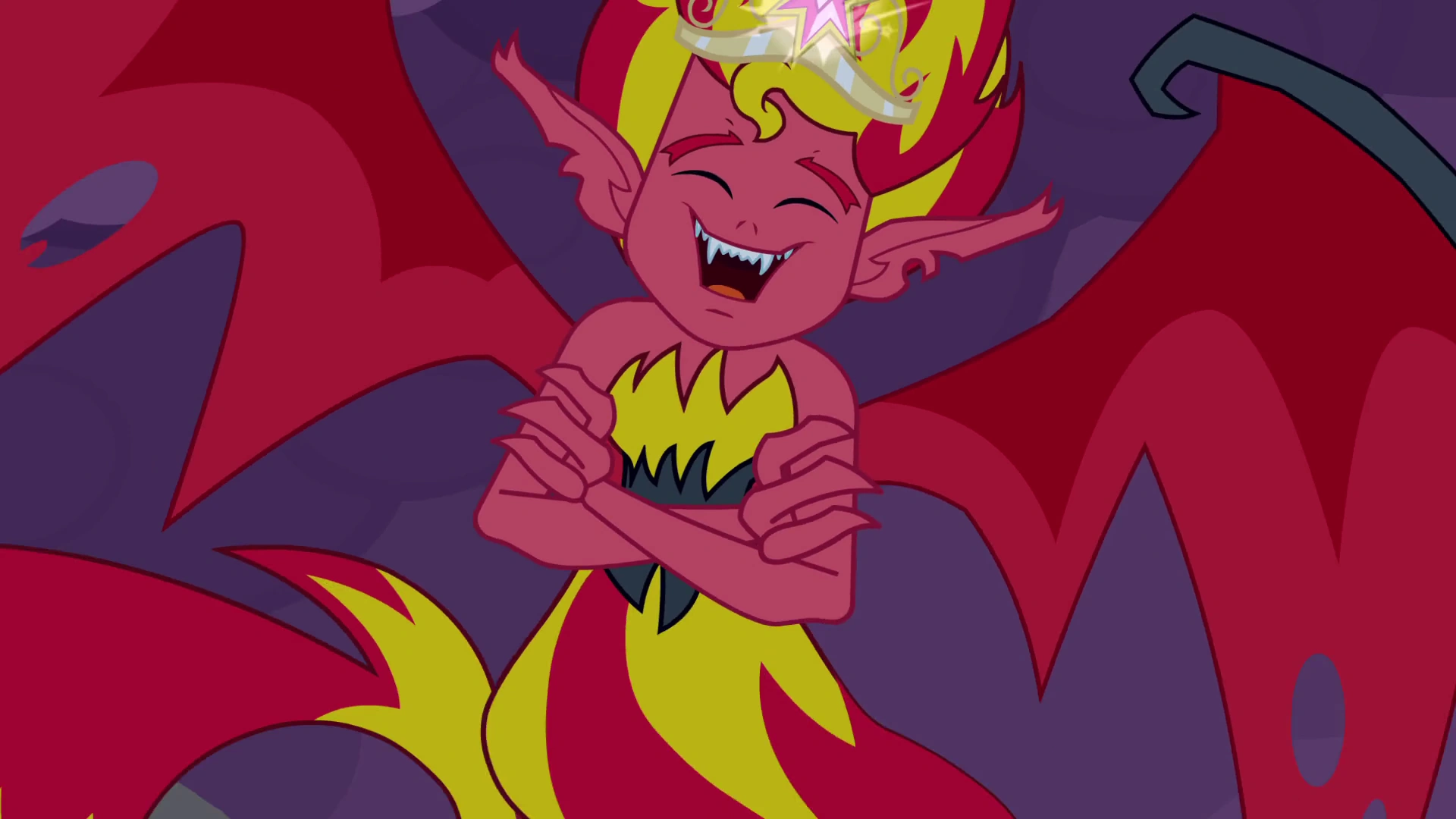 Image - Demon Sunset Shimmer laughing EG.png | My Little Pony ...