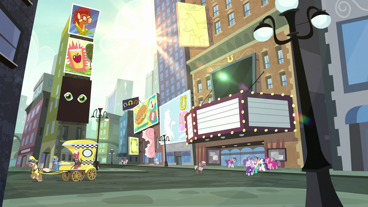 Image - Manehattan Times Square S6E3.png | My Little Pony Friendship is ...