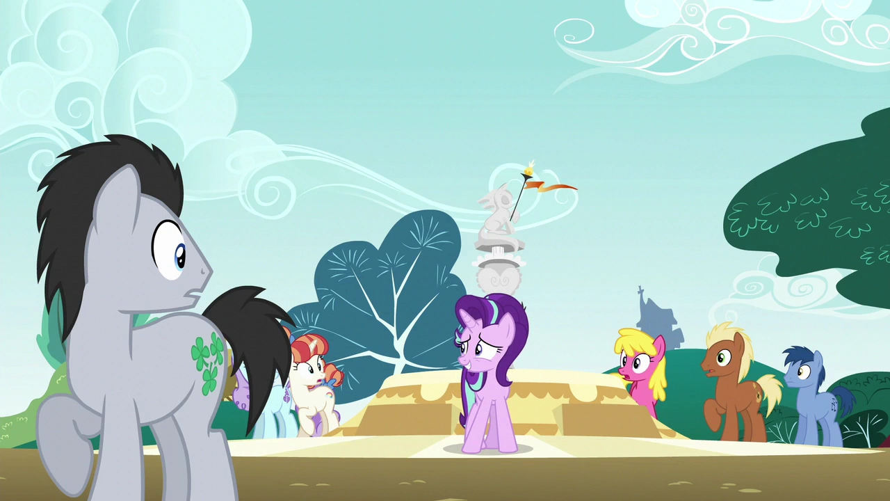 Image - Ponies staring at embarrassed Starlight S6E6.png | My Little ...