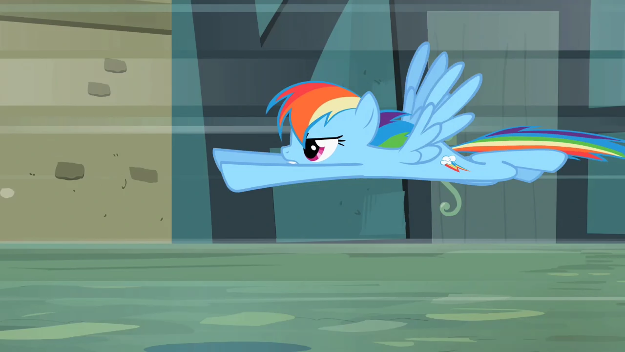 Image - Rainbow Dash flying fast S2E08.png | My Little Pony Friendship ...