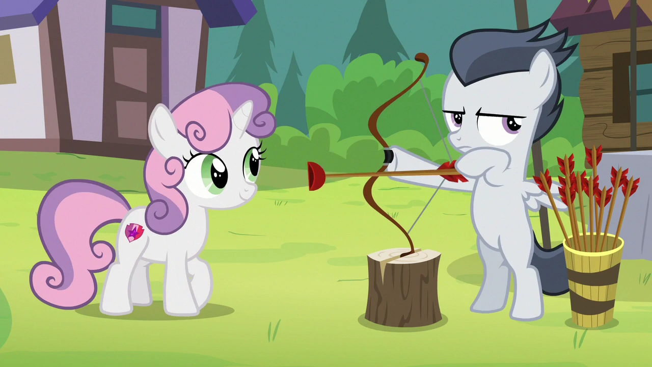 Image - Rumble holding a bow and arrow S7E21.png | My Little Pony ...