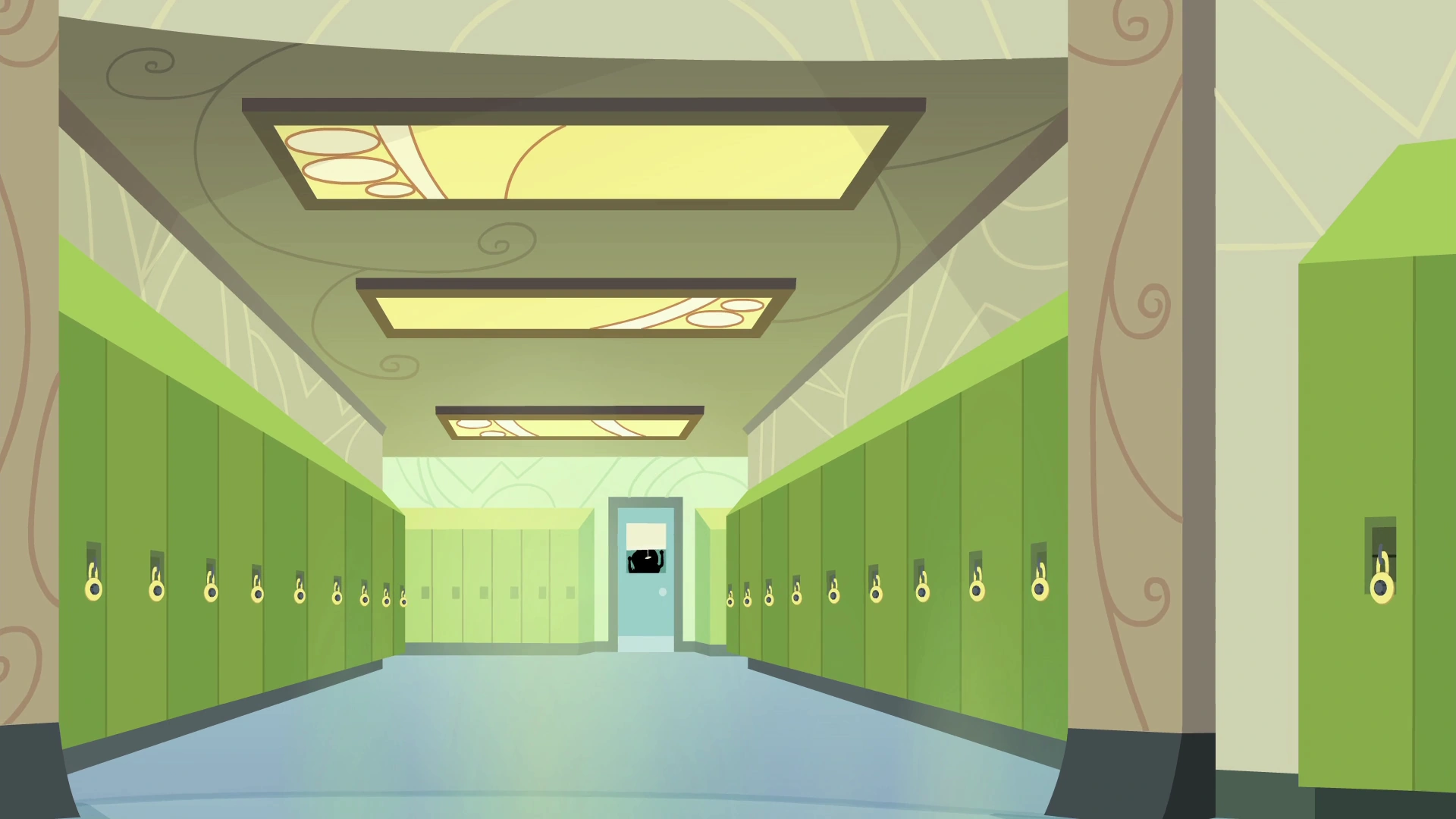 Imagen - Empty Canterlot High School hallway EGFF.png | My Little Pony ...