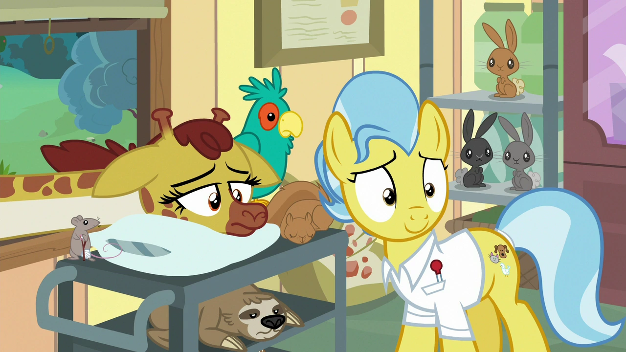 Image - Dr. Fauna relieved by Fluttershy's offer to help S7E5.png | My ...