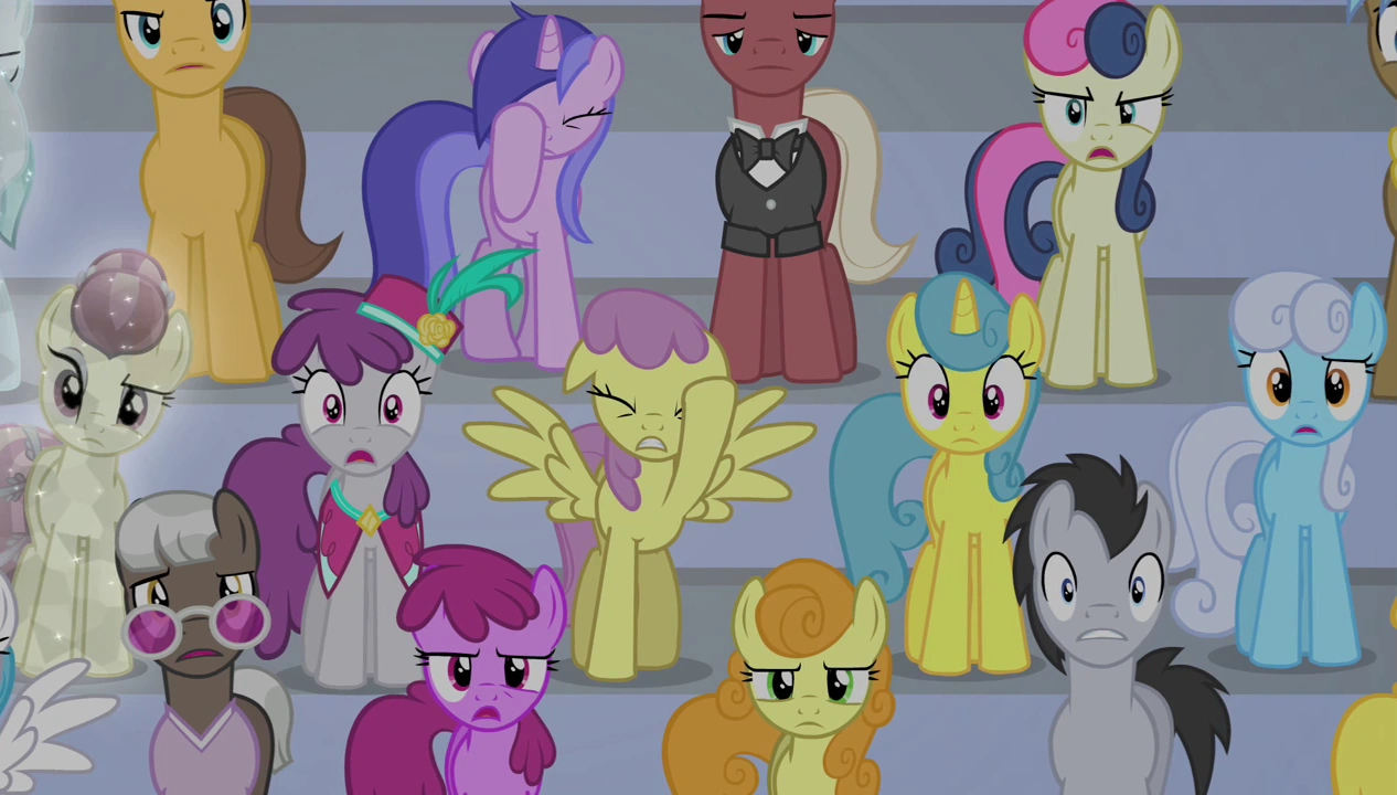 Imagem - Crowd shocked at Spike's singing 2 S4E24.png | My Little Pony ...
