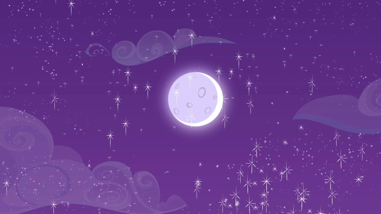 Image - Glittery moon in the Crystal Empire sky S4E25.png | My Little ...