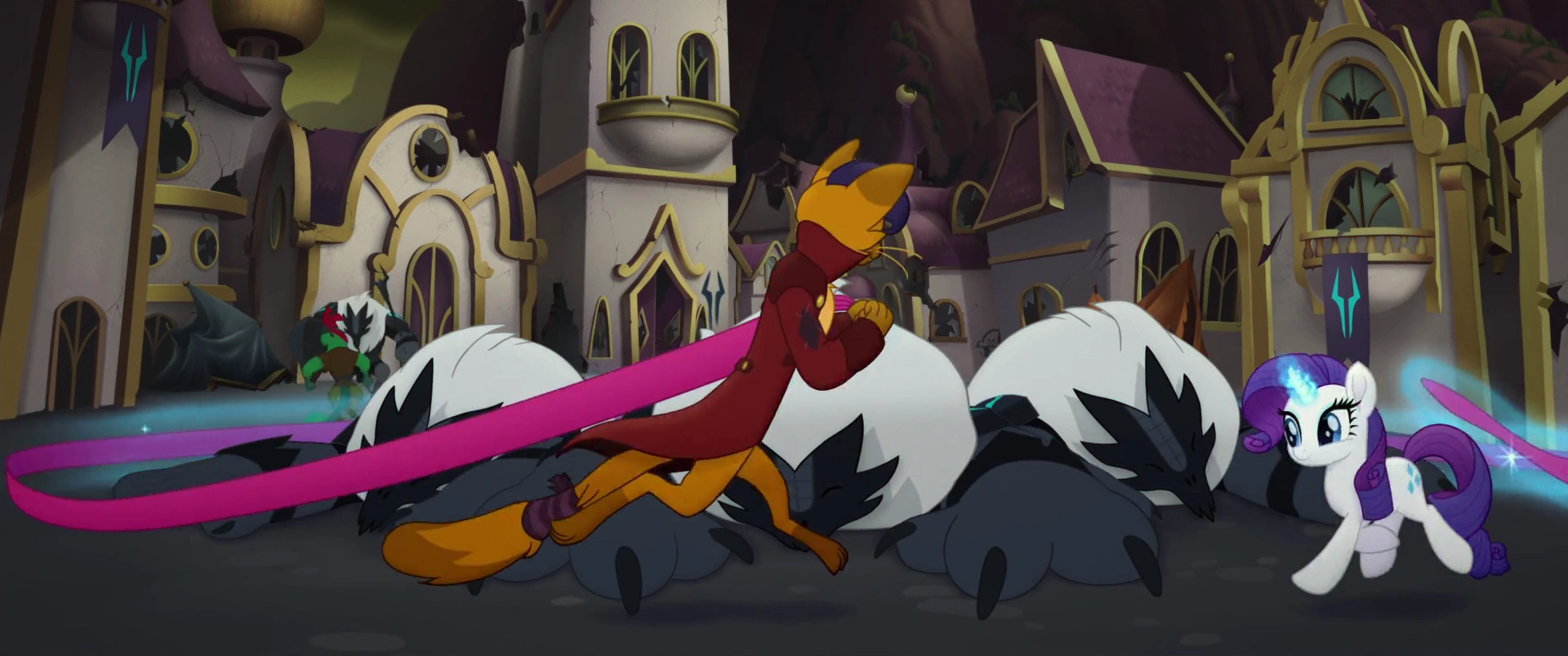 Image - Capper and Rarity catch the Storm Guards MLPTM.png | My Little ...