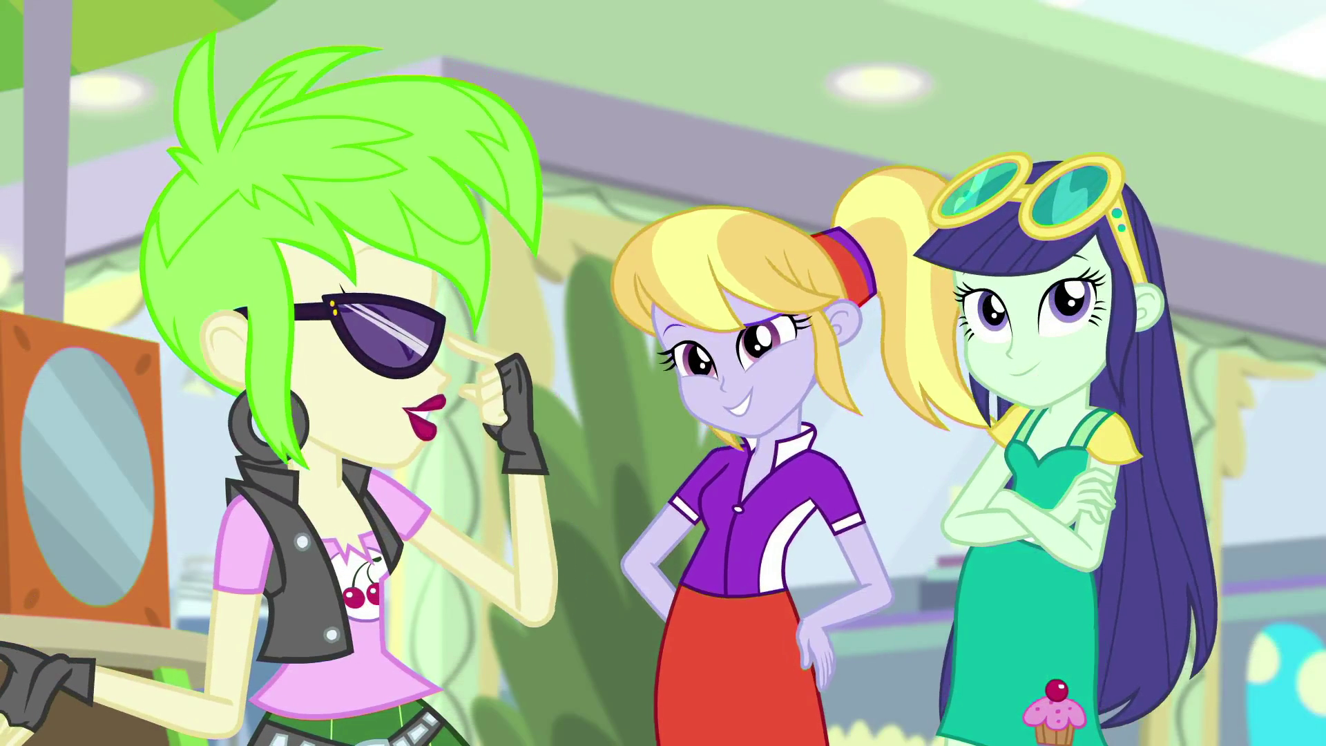 Imagen - Cherry Crash trying on sunglasses EGS3.png | My Little Pony ...