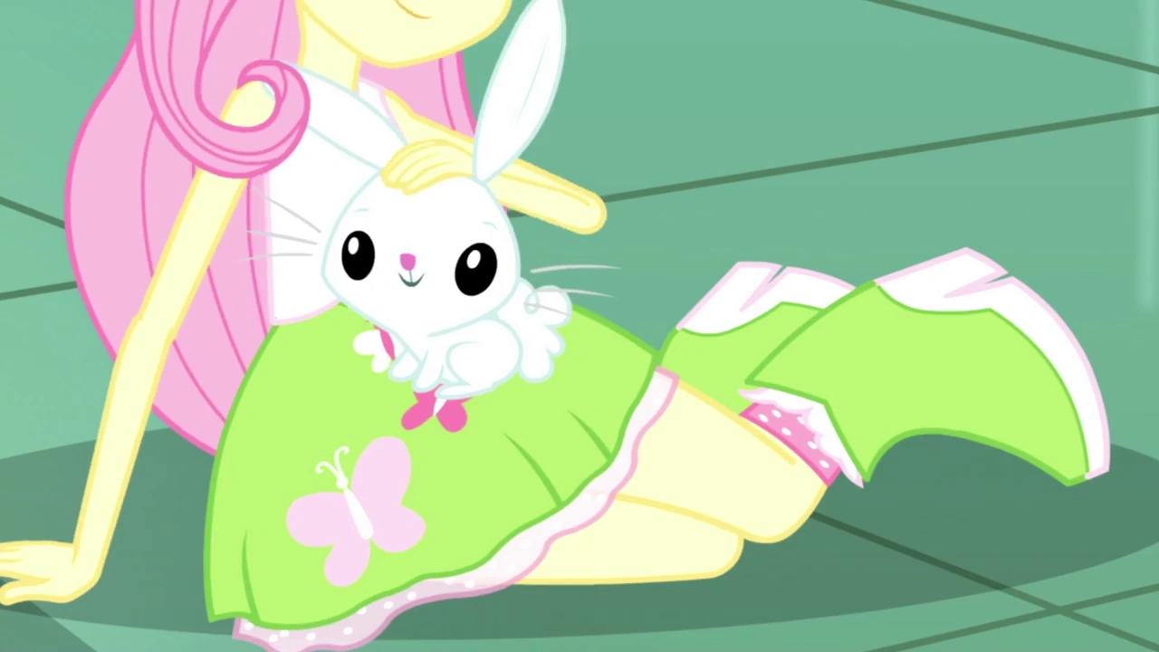 Image - Fluttershy petting Angel Bunny SS7.png | My Little Pony ...