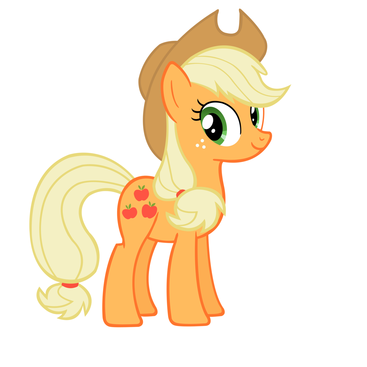 Image - FANMADE Applejack smile vector.png | My Little Pony Friendship ...