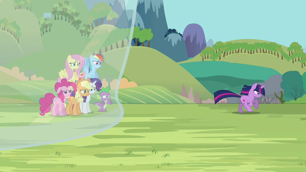 Fluttershy Running Away