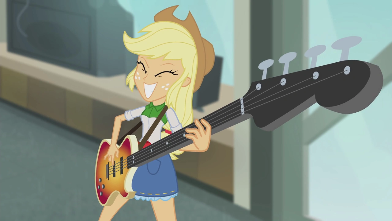 Image - Applejack playing bass solo EG2.png | My Little Pony Friendship ...