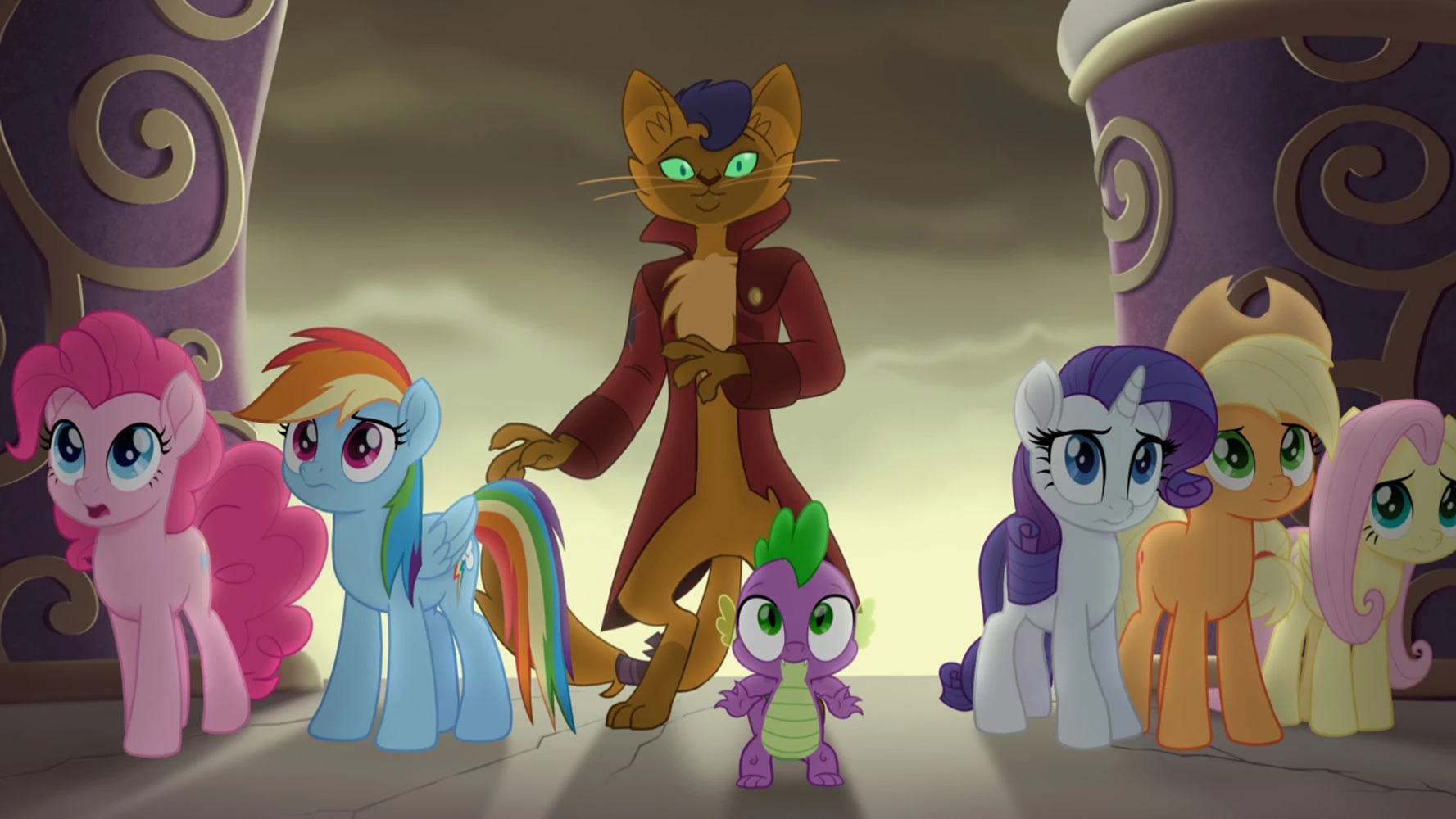 Image - MLP The Movie Multikino - Main five, Spike, and Capper.jpg | My ...