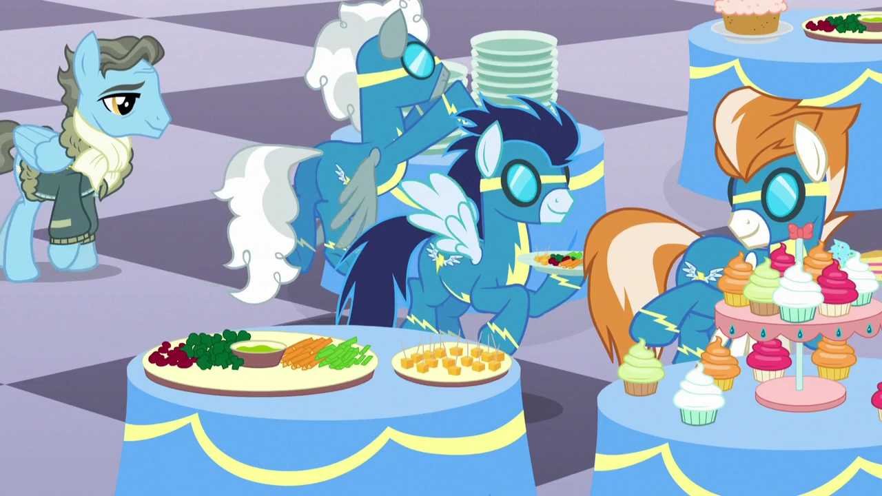 Image - Wind Rider approaches the food tables S5E15.png | My Little ...