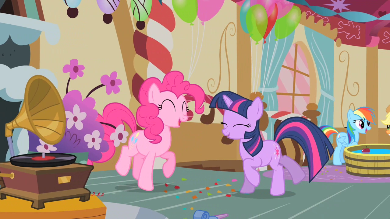 Image - Pinkie Pie and Twilight dancing S01E25.png | My Little Pony ...