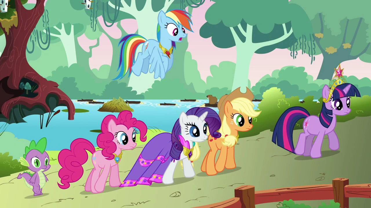 Image - The ponies walking to dinner S03E10.png | My Little Pony ...