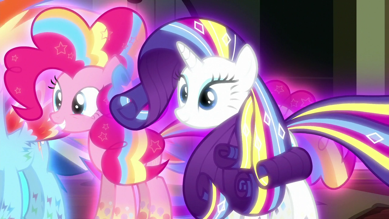 Image - Pinkie and Rarity in Rainbow Power forms S5E13.png | My Little ...