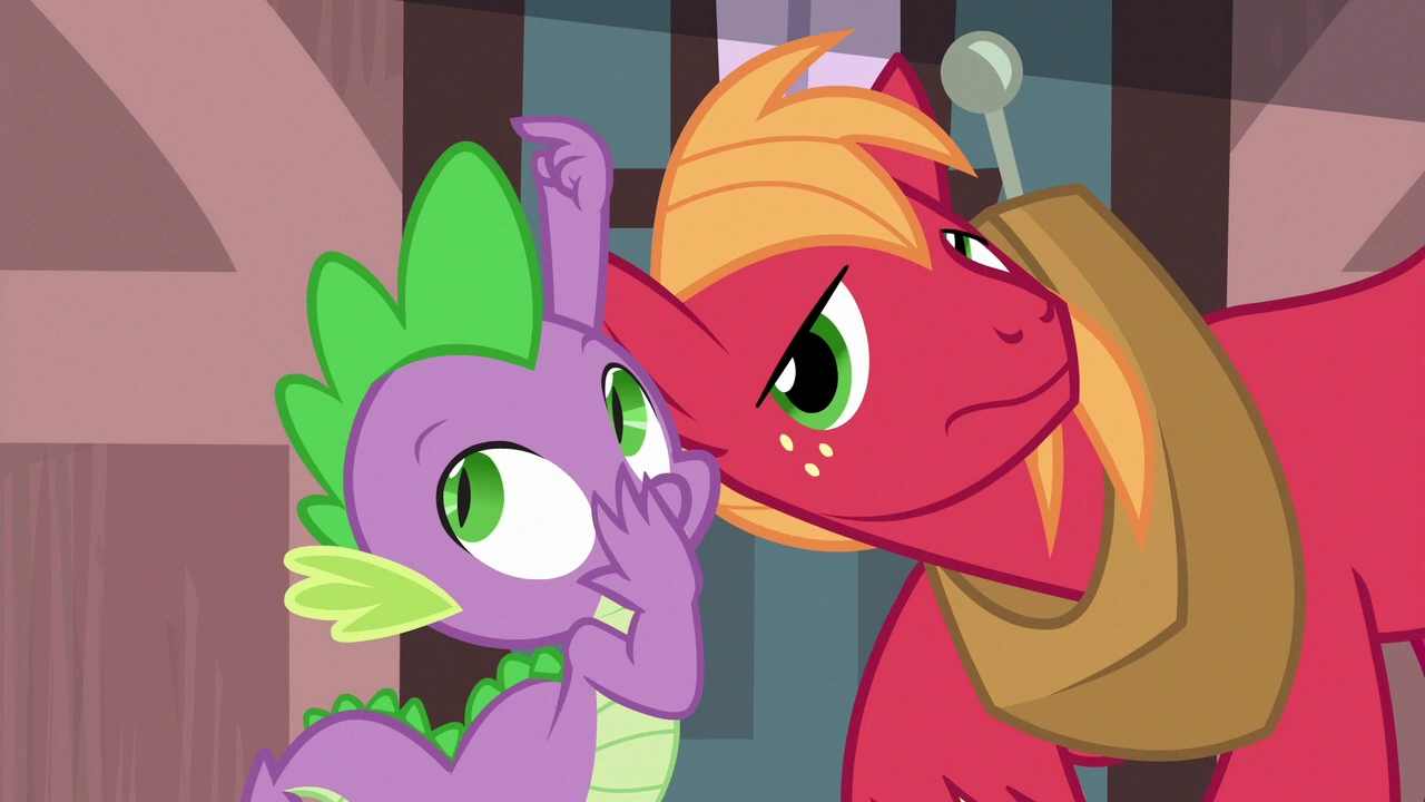 Image - Spike whispers back to Big McIntosh S6E17.png | My Little Pony ...