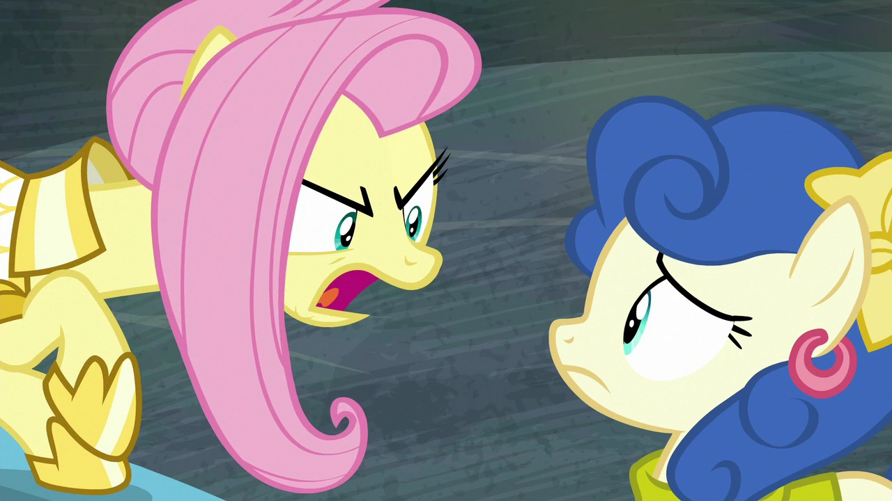 Image - Fluttershy yelling at Blueberry Curls S8E4.png | My Little Pony Friendship is Magic Wiki ...