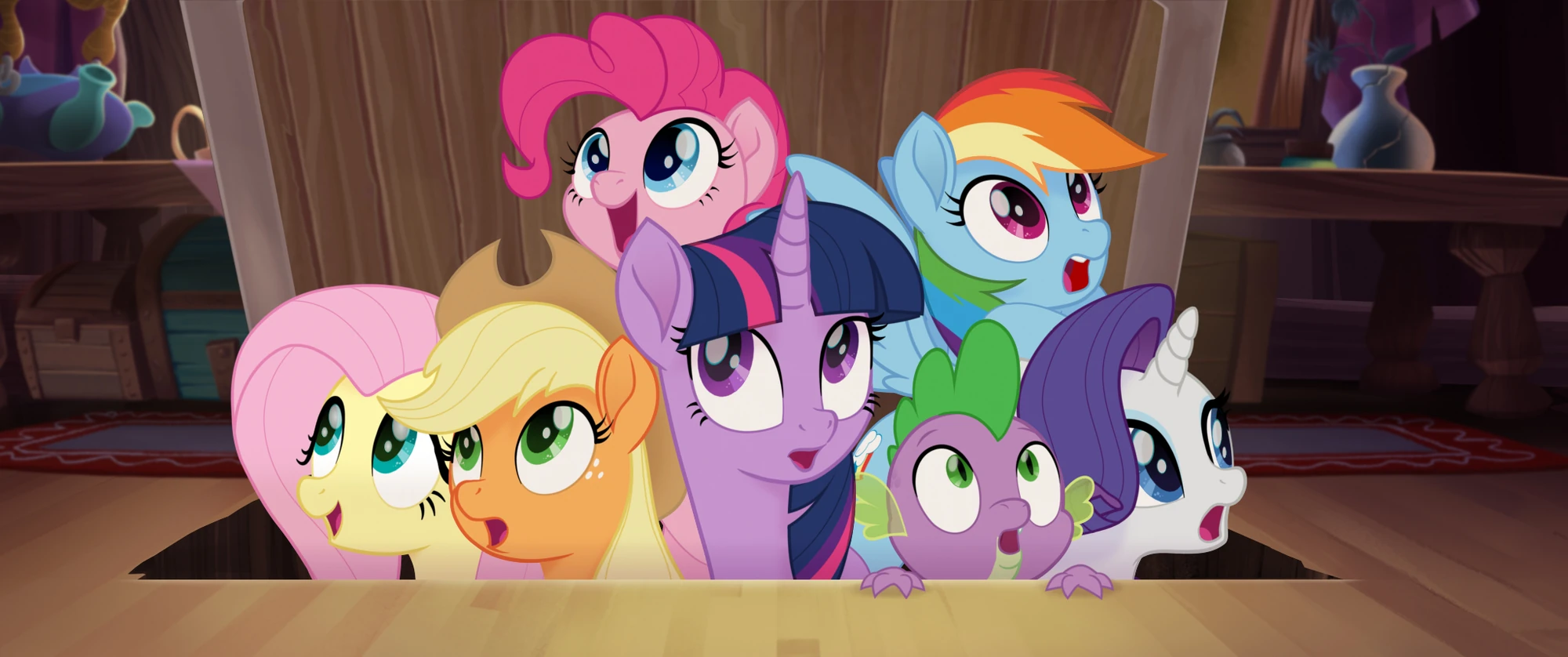Image - MLP The Movie Videocine - Mane Six on Celaeno's ship.jpg | My ...