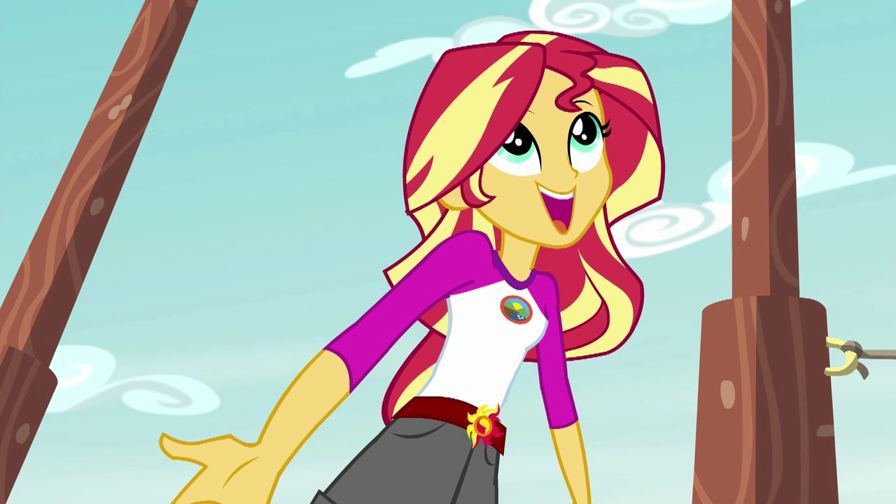 Image - Sunset Shimmer singing her heart out EG4.png | My Little Pony ...