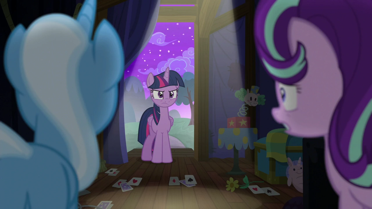Image - Trixie and Starlight look at an angry Twilight S6E6.png | My ...