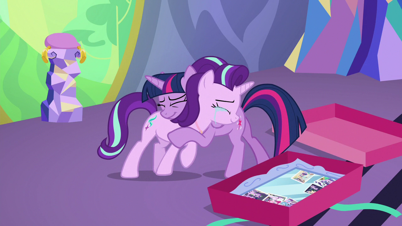 Image Twilight Sparkle And Starlight Glimmer Hugging S7e1 Png My