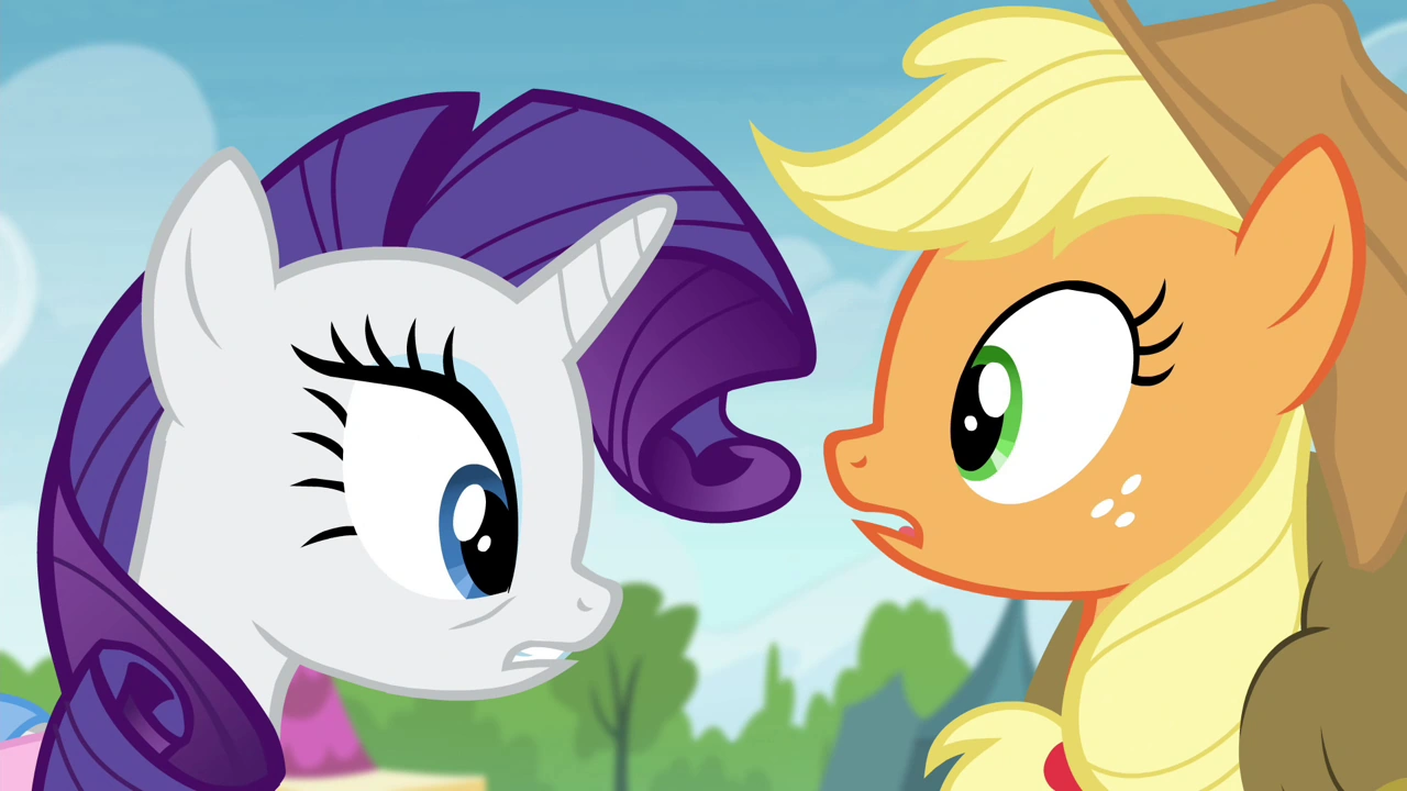 Image - AJ and Rarity make a troubling realization S4E22.png | My ...