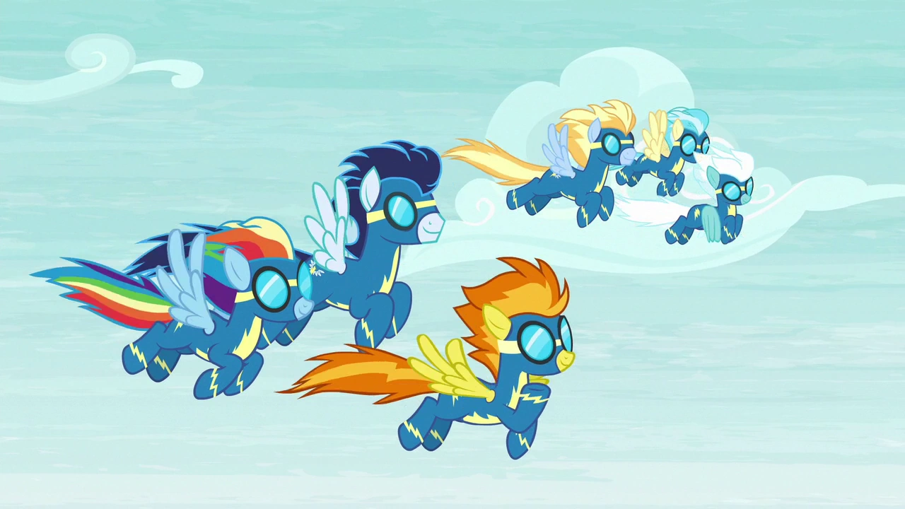 Image - The Wonderbolts pleased with their performance S6E7.png | My ...