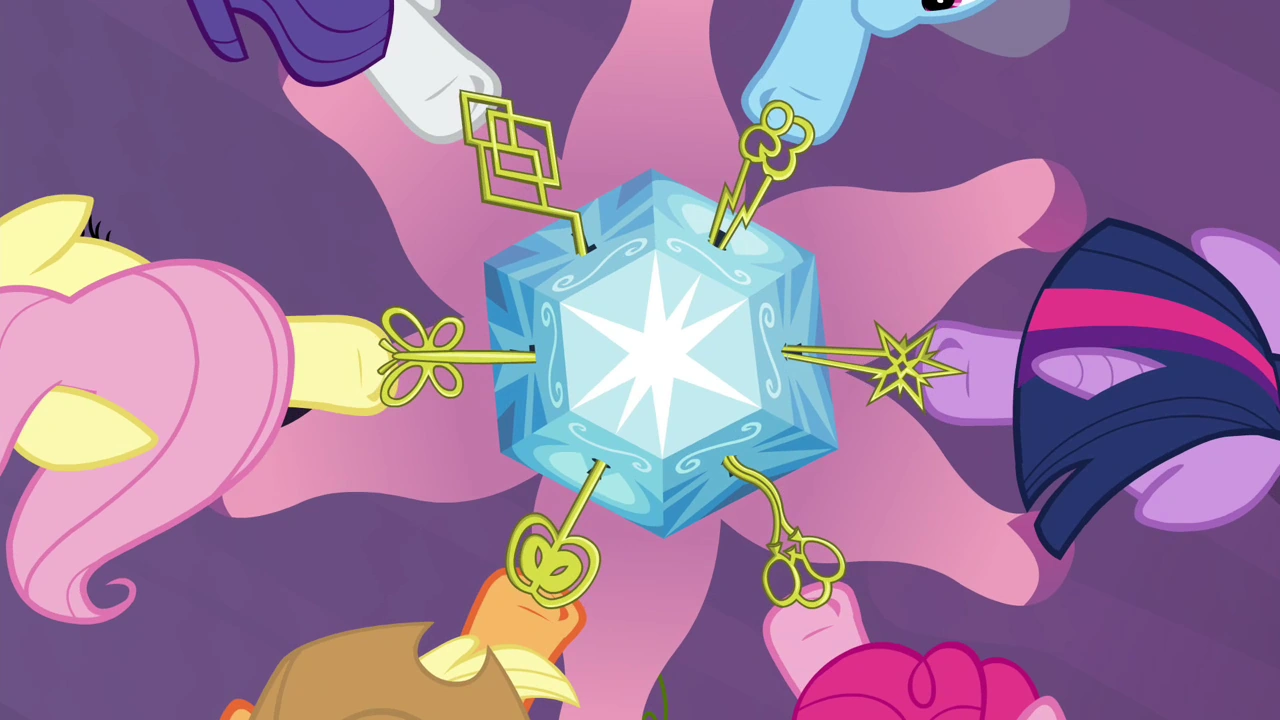 Image - The Mane 6 unlocking the chest S4E26.png | My Little Pony ...