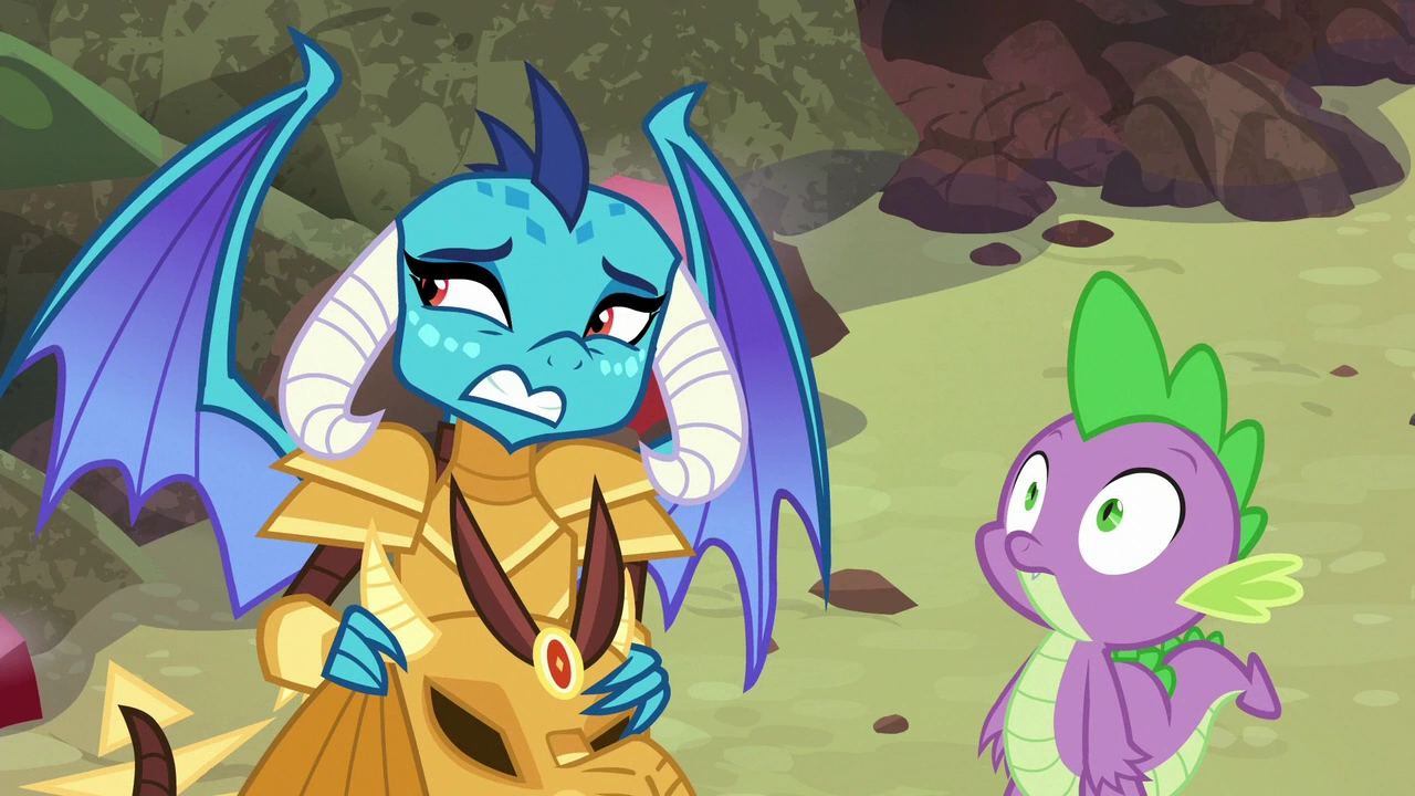 Image - Princess Ember wincing S6E5.png | My Little Pony Friendship is ...