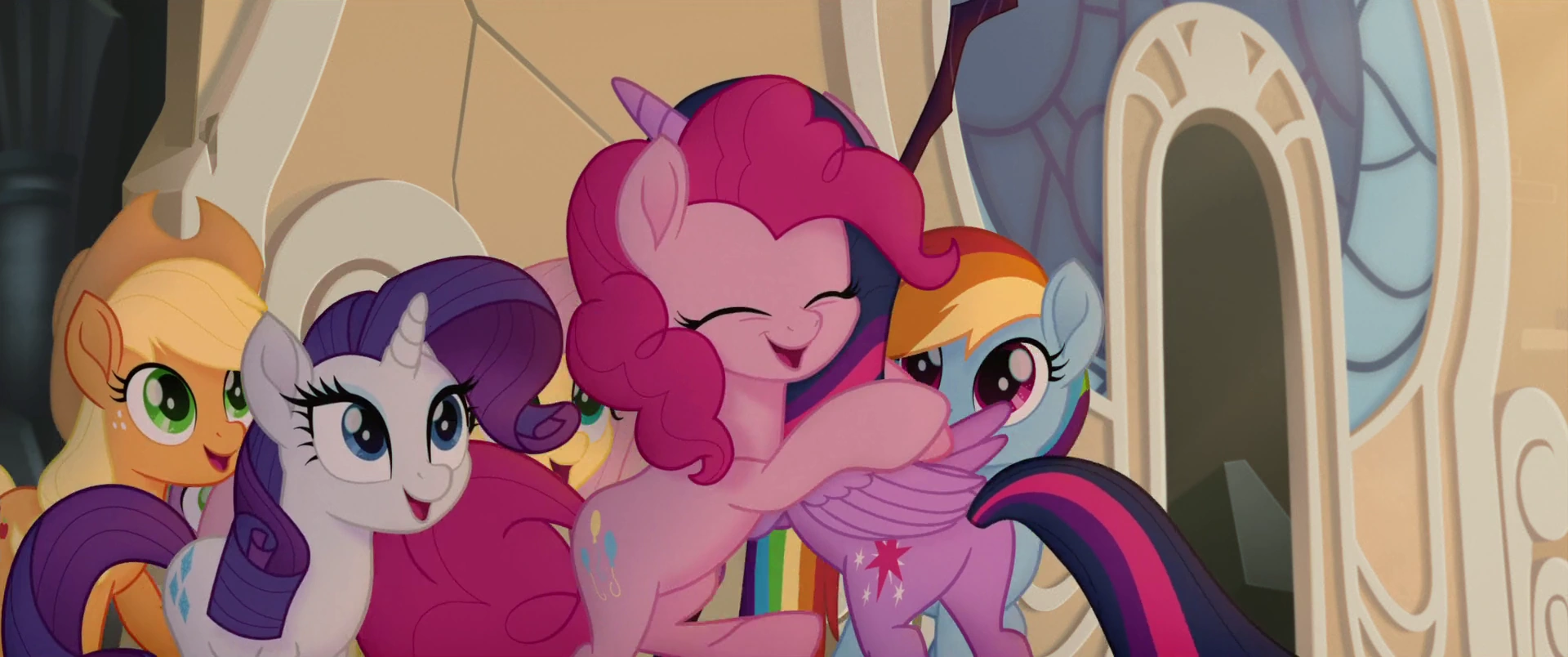 Image - Pinkie Pie hugging Twilight Sparkle MLPTM.png | My Little Pony ...