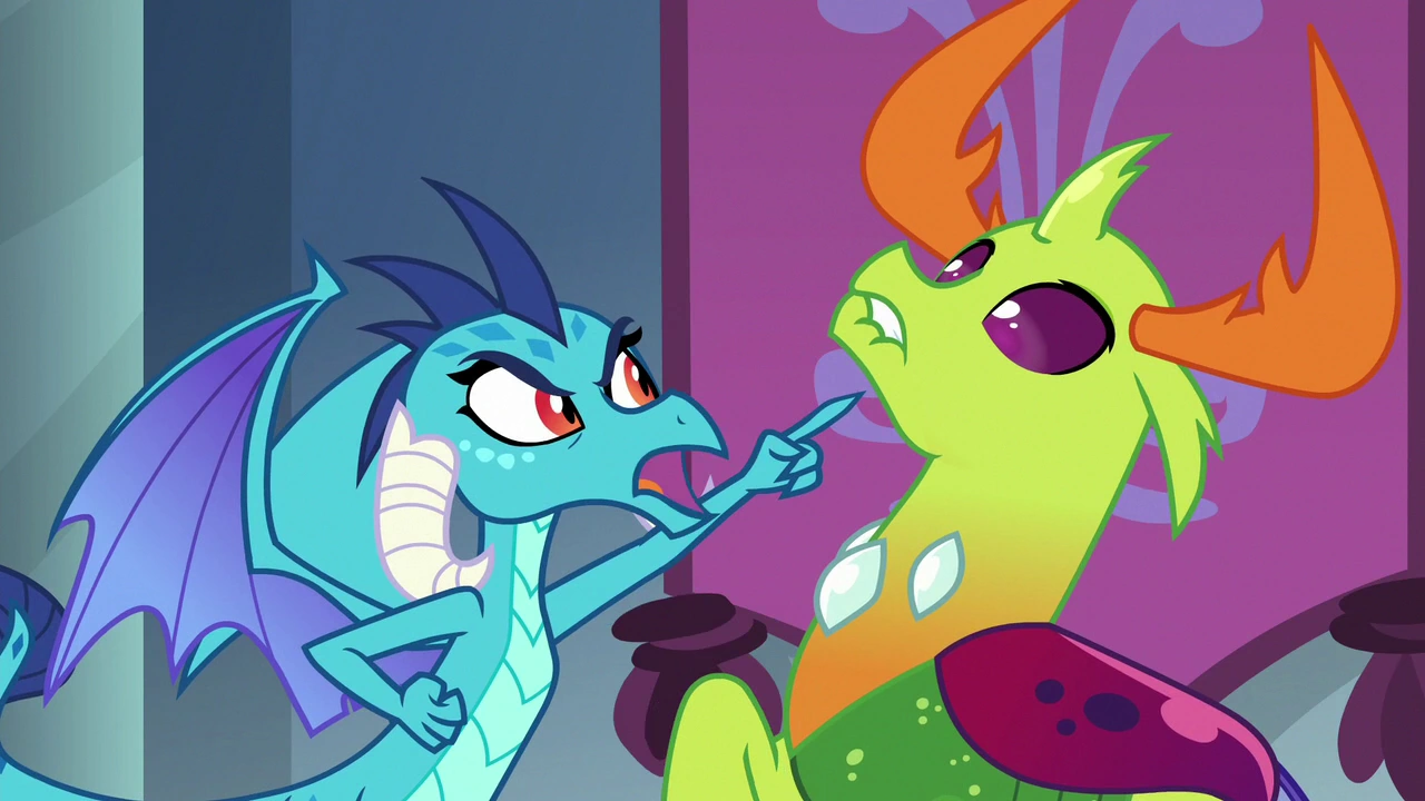 Image - Princess Ember suspecting Thorax S8E2.png | My Little Pony ...