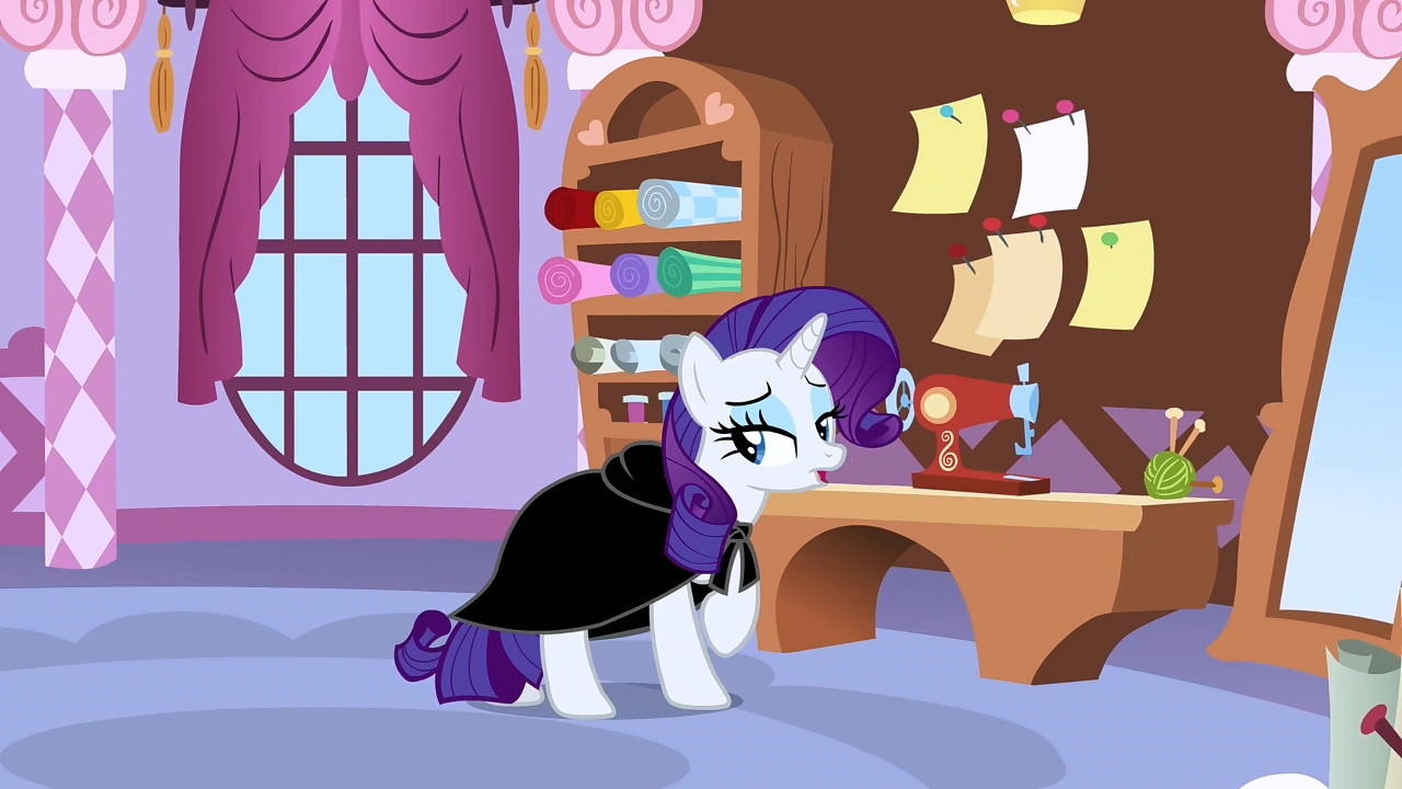 Image - Rarity wearing a dark cloak S1E20.png | My Little Pony ...