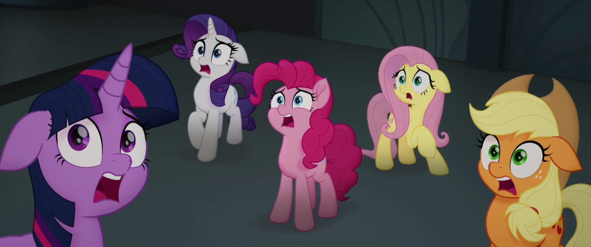 Image - Main five gasping in shock MLPTM.png | My Little Pony ...