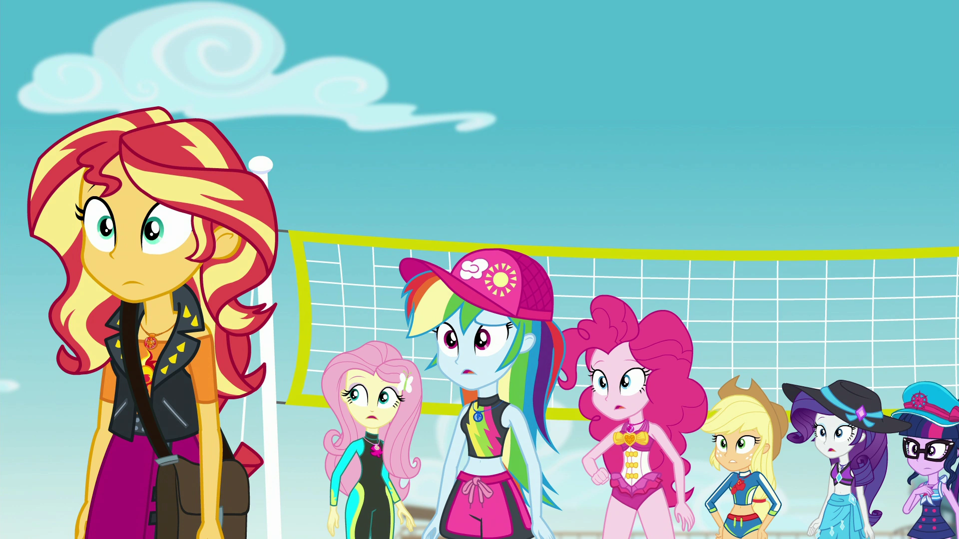 Imagen - Equestria Girls looking confused at Trixie EGFF.png | My ...
