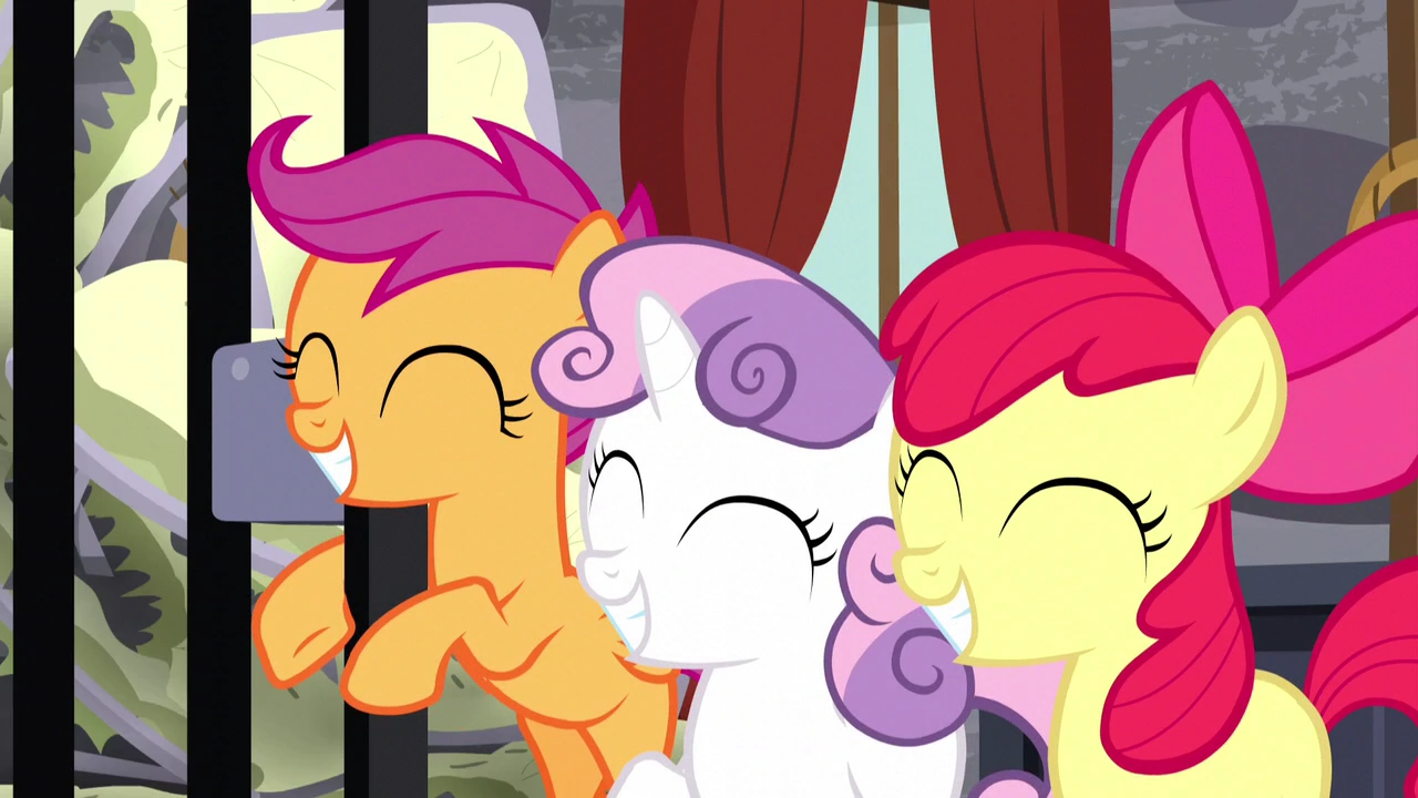Image - Cutie Mark Crusaders grinning happily S5E6.png | My Little Pony ...