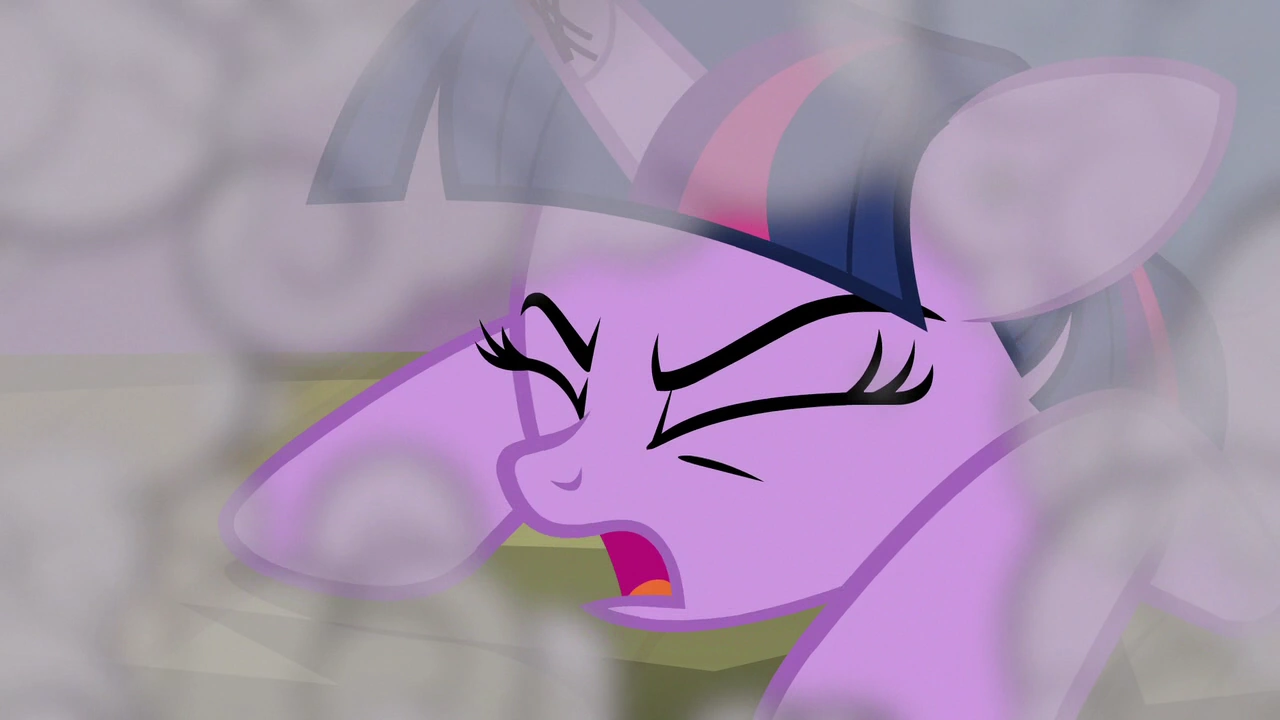 Image - Twilight Sparkle coughing through smoke S8E7.png | My Little ...