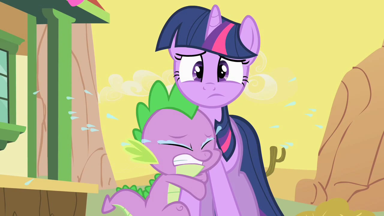 Image - Spike Crying On Twilight S1E21.png | My Little Pony Friendship ...