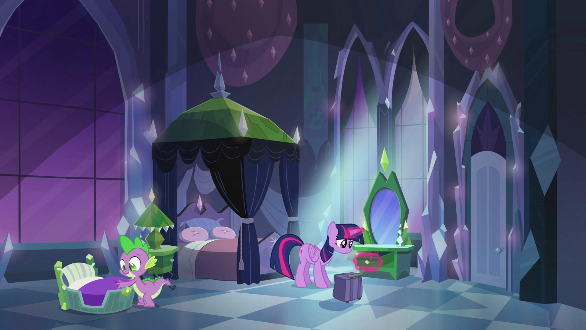 Image - Twilight and Spike in Empire bedroom EG.png | My Little Pony ...