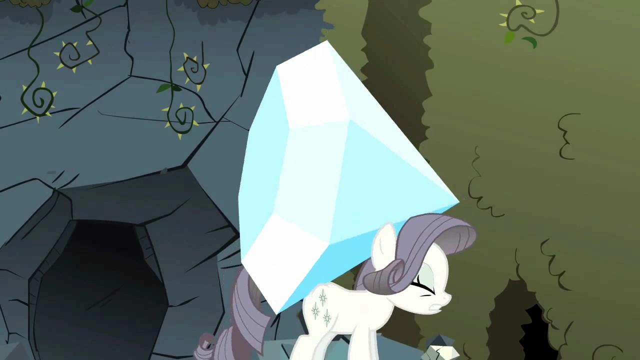 Image - Grey Rarity carrying large gem S2E1.png | My Little Pony ...