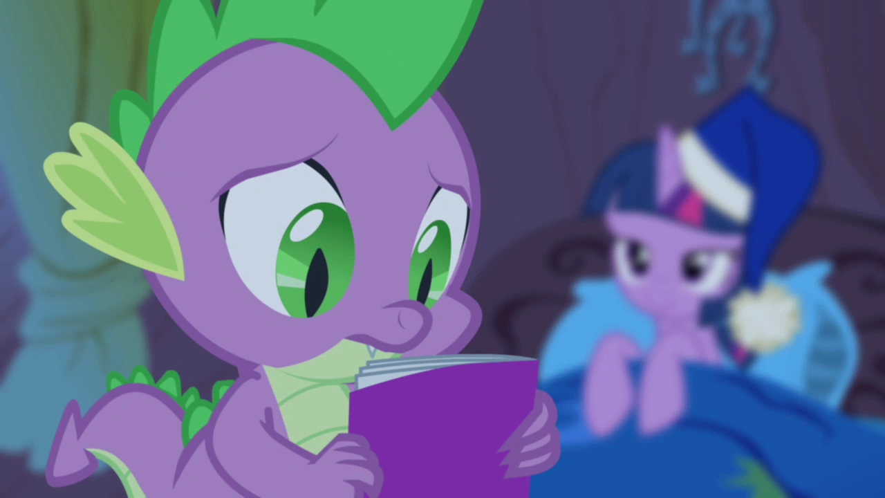 Image - Spike looking at comic disappointedly S4E06.png | My Little ...