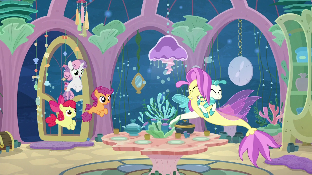 Image - Terramar and Ocean Flow hugging S8E6.png | My Little Pony ...